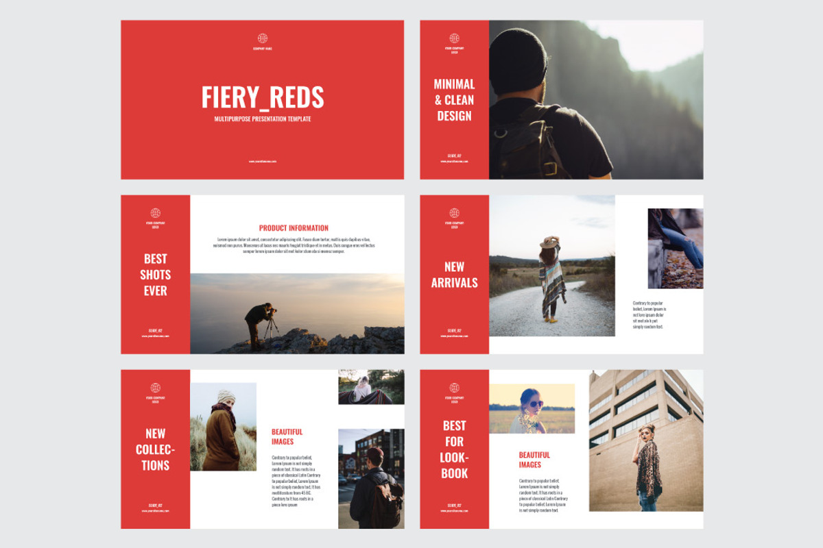 FIERY REDS - Powerpoint Template, a Presentation Template by Shafura