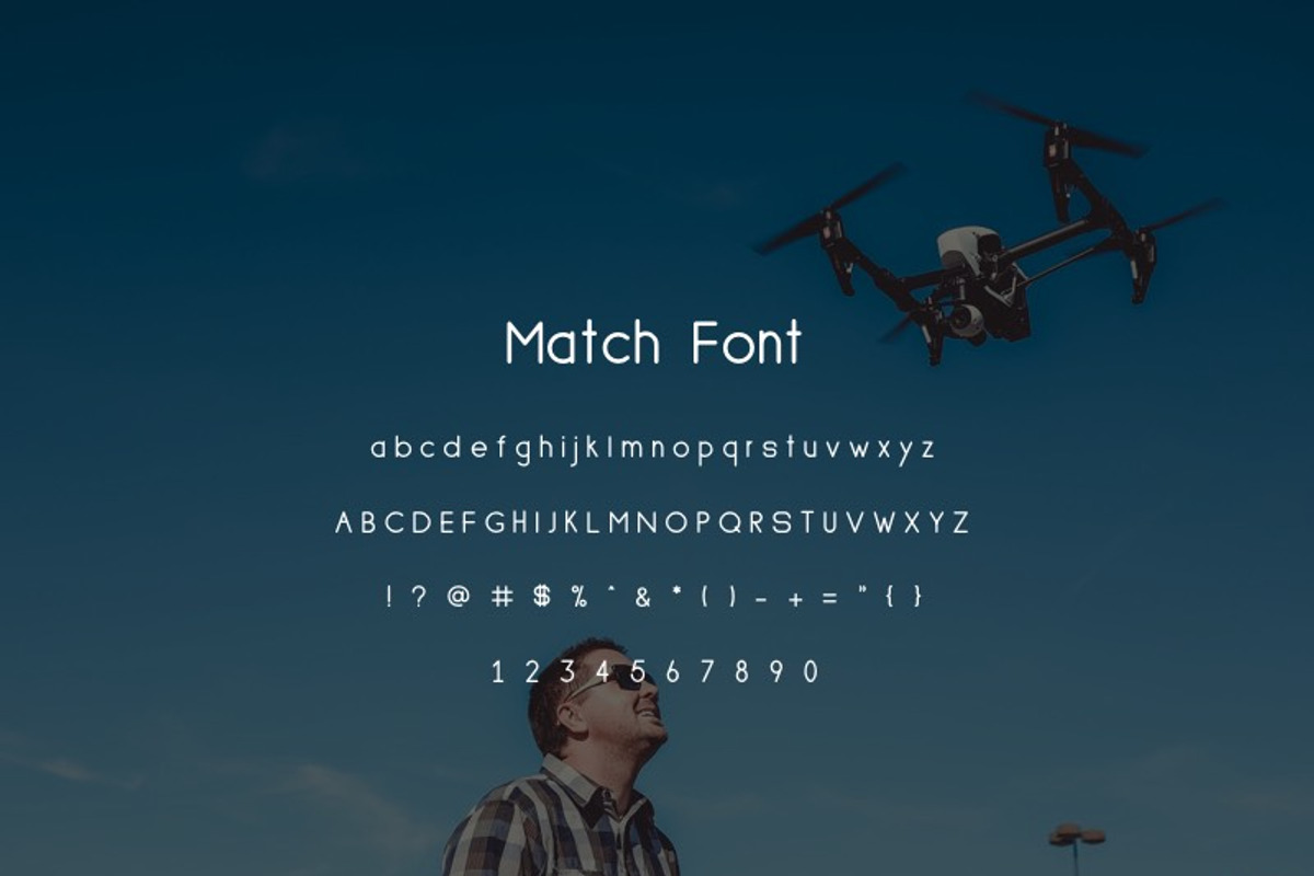 Match Font, a Font by Designerbundle