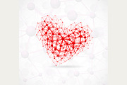 Molecular Heart, a Healthcare Illustration by Elymas