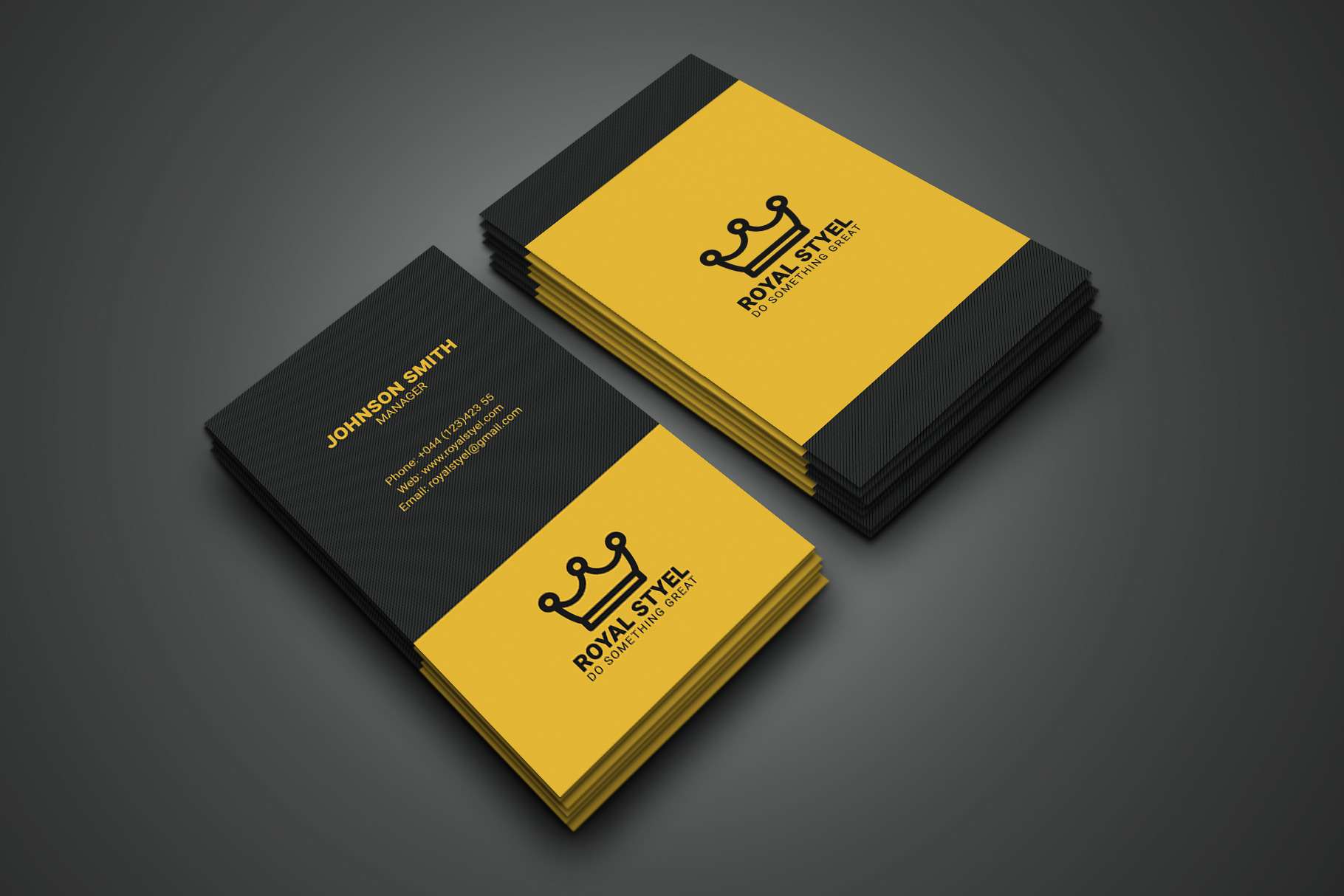 Royal Style Business Card Template, a Business Card Template by ...