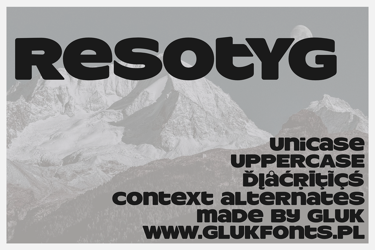 ResotYg, a Sans Serif Font by glukfonts