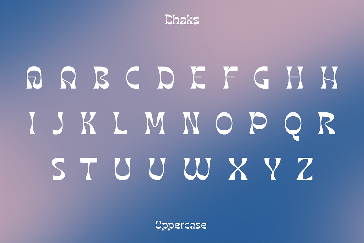 Dhaks - Unique Display Font, a Font by Ekahermawan