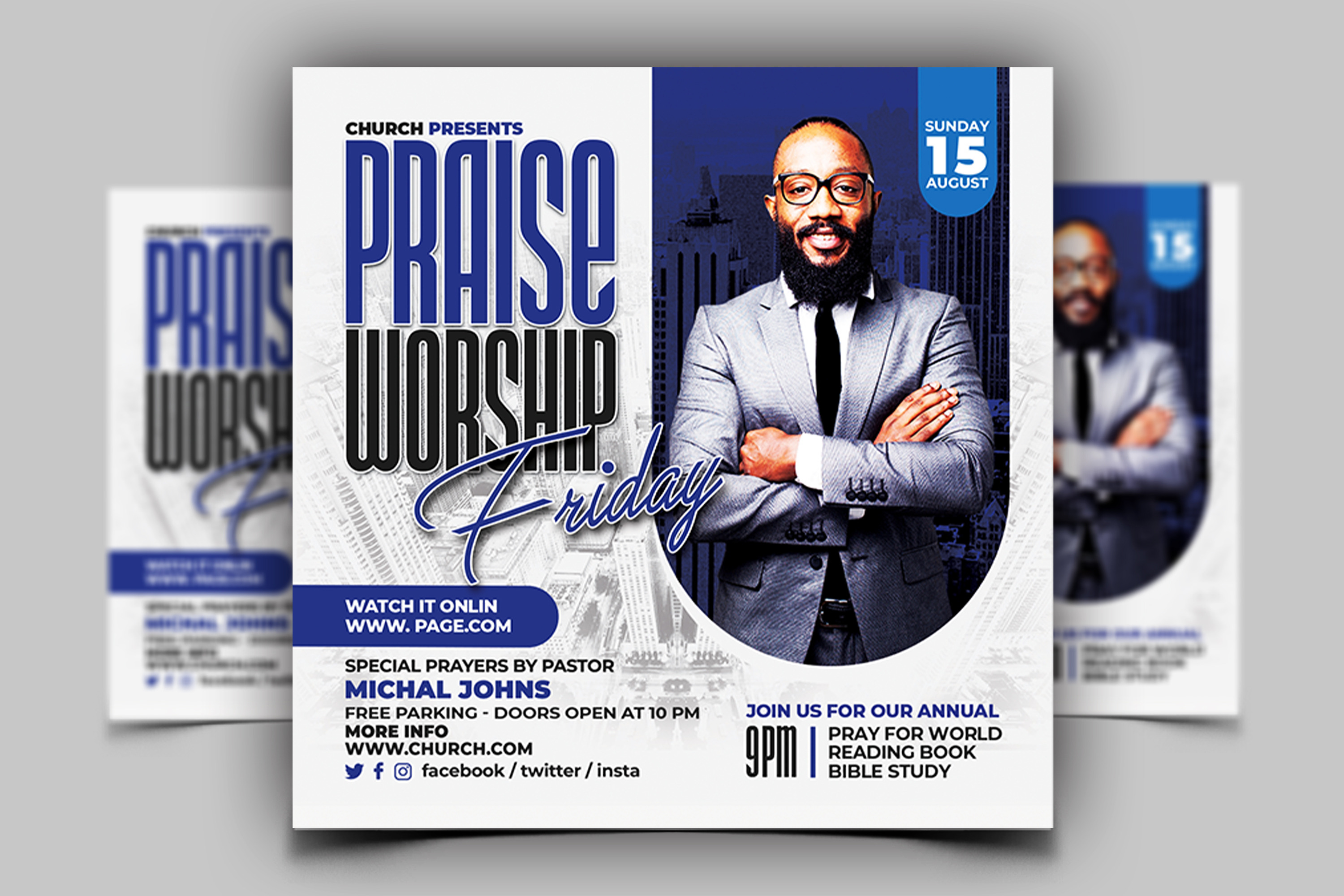 Church Flyer, a Flyer Template by AfzaalGraphics