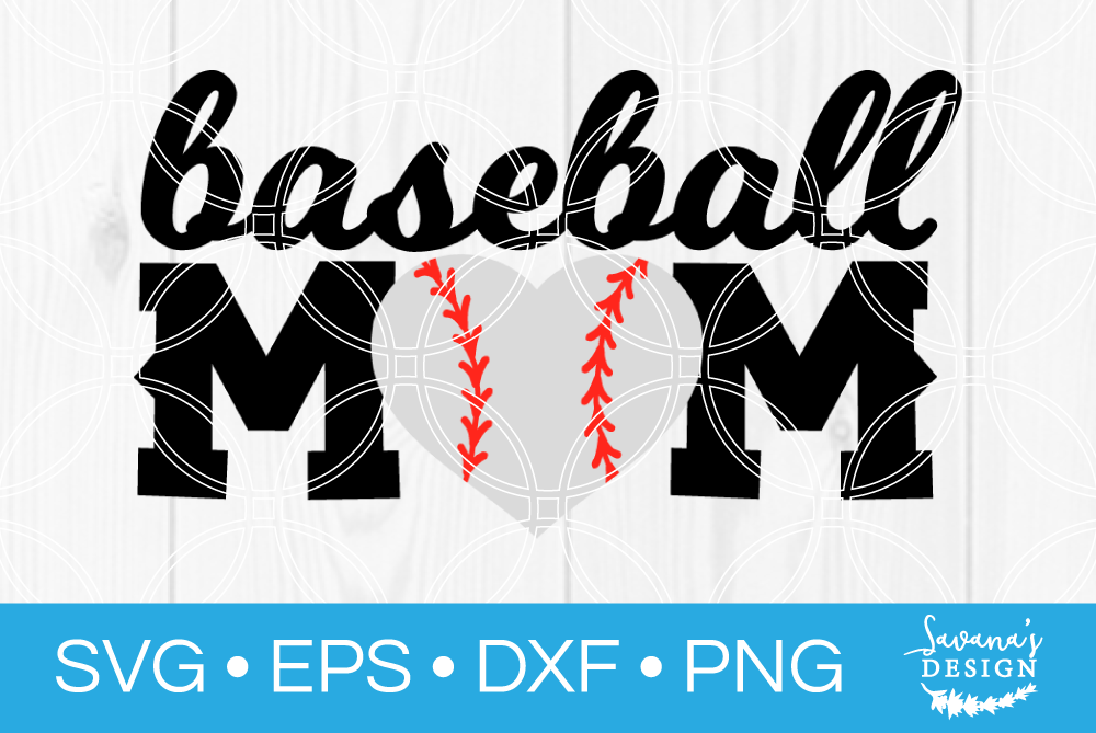 Baseball Mom SVG Cut File, an Illustration by SavanasDesign