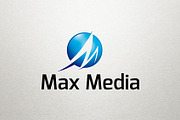 M Logo - Max Media Logo, a Branding & Logo Template by Arslan