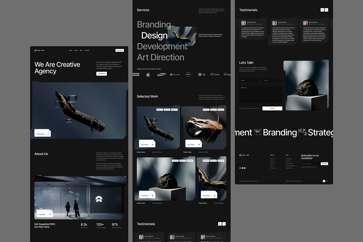 Dark—Labs / Futuristic Figma Ui Kit