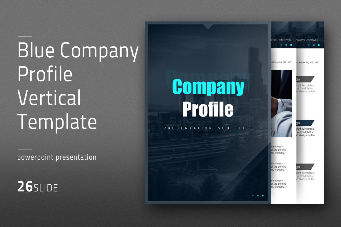 Blue Company Profile PPT Template