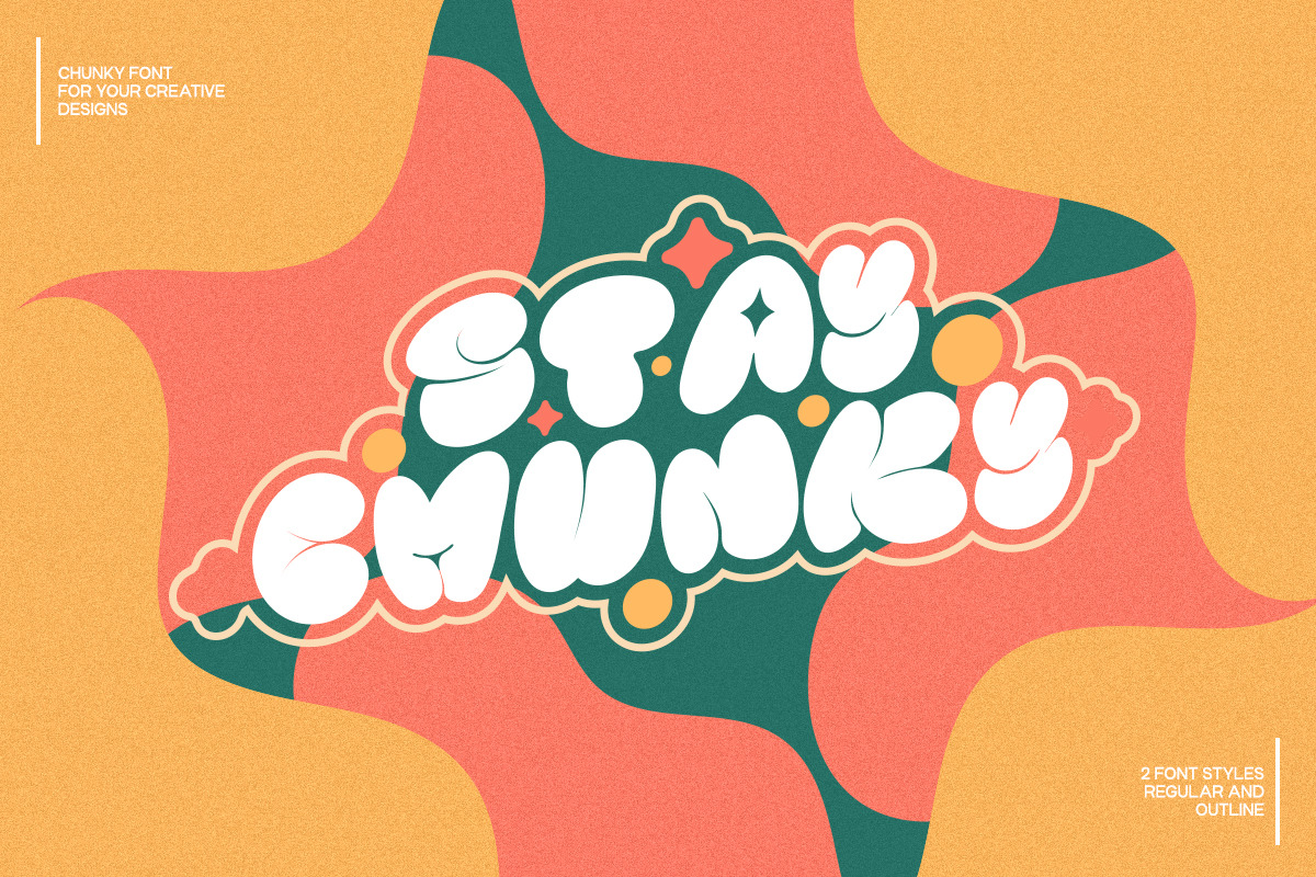 Stay Chunky - Funky Font, a Font by saintricchi