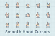 Smooth Hand Cursors, an Icon by Mantas Bac