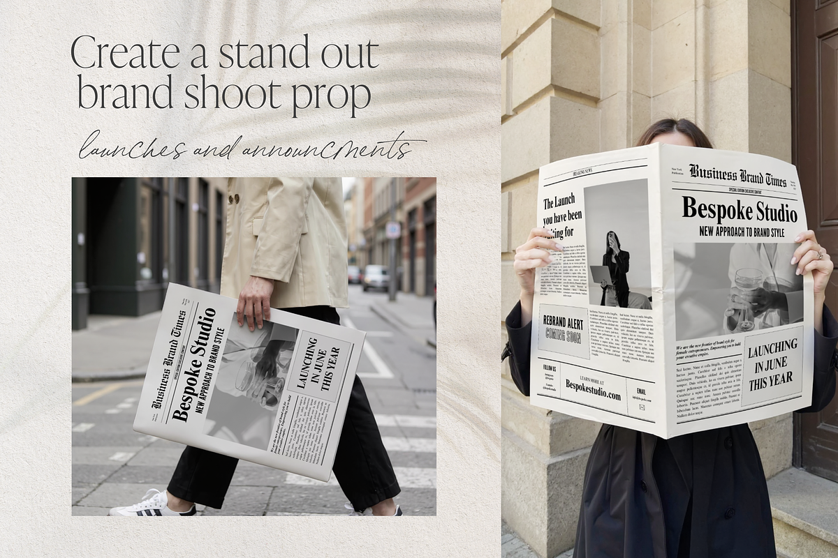 Editable Newspaper Template Canva
