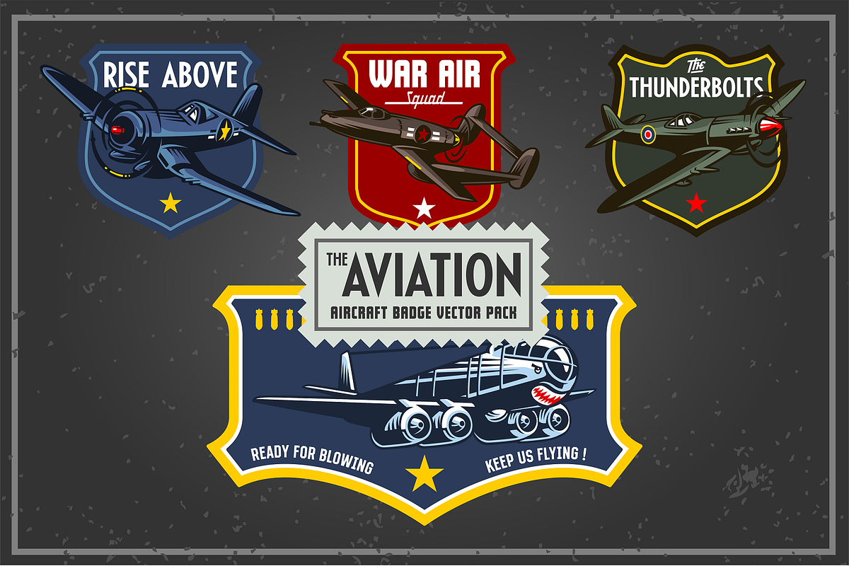 The Aviation Vector pack, an Object Graphic by Novisouldado
