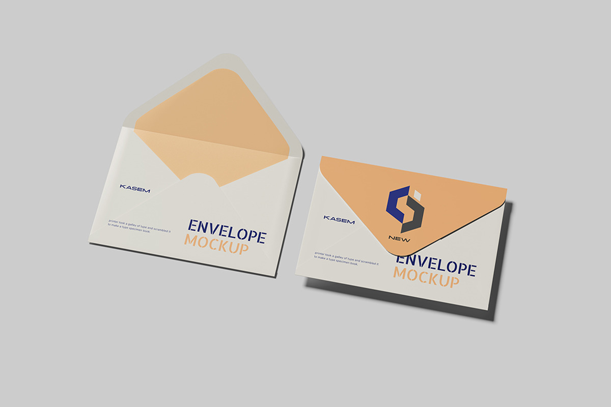 C6 Envelope Mockup, a Merchandise Mockup by Pikachudesign