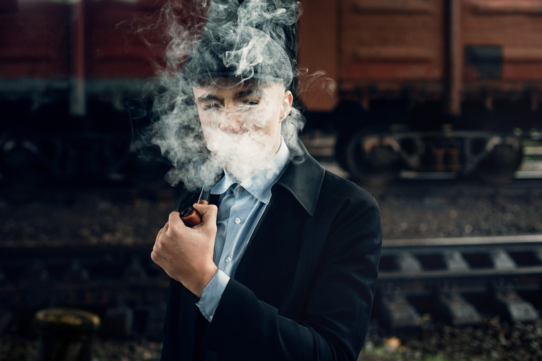gangster smoking in tweed look, a Person Photo by Sonjachni | Creative ...