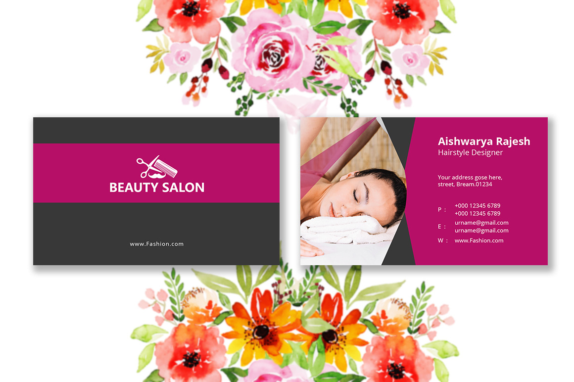 Beauty Business Card, a Business Card Template by UI_Expert