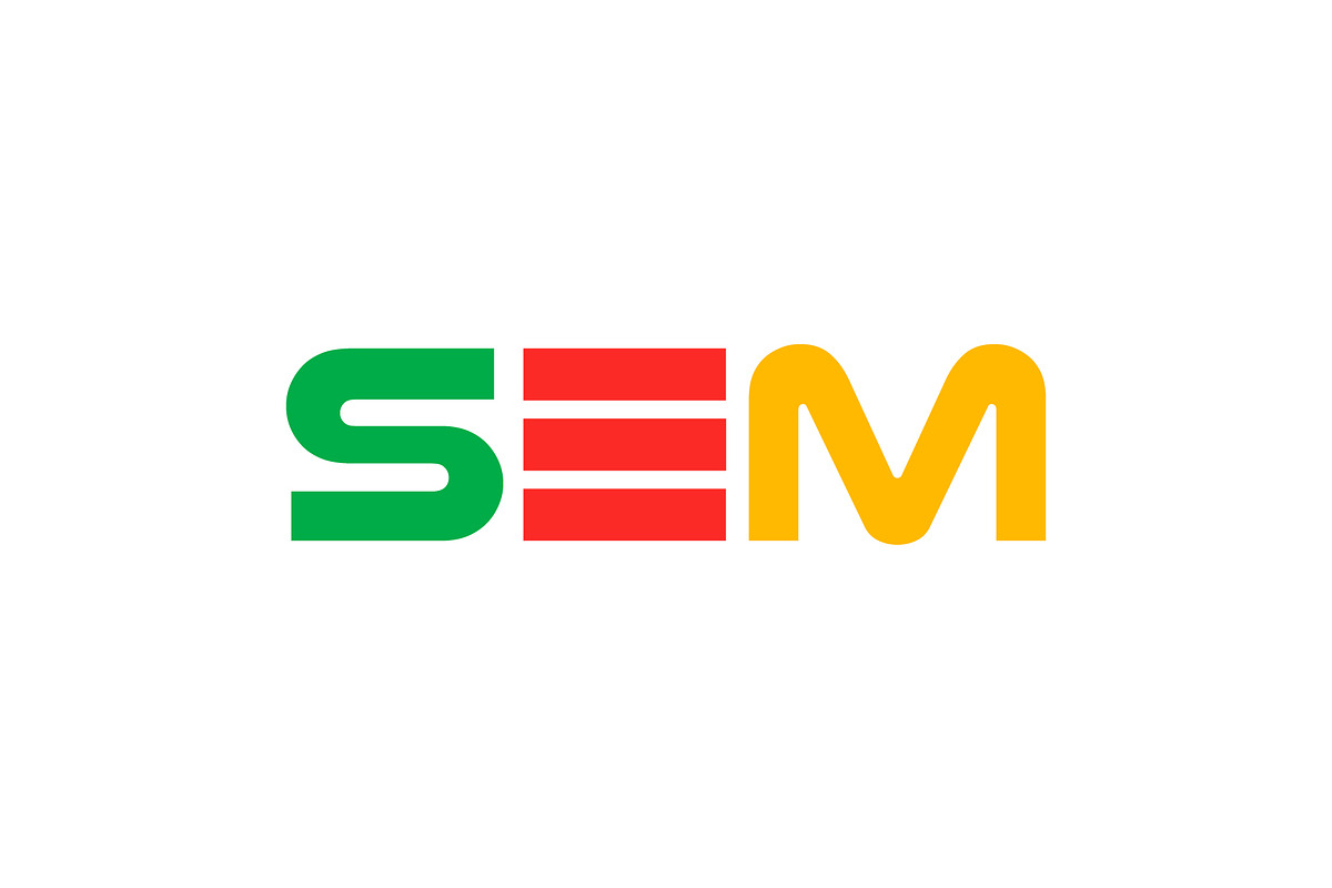 SEM logo letters Search engine, a Branding & Logo Template by ...