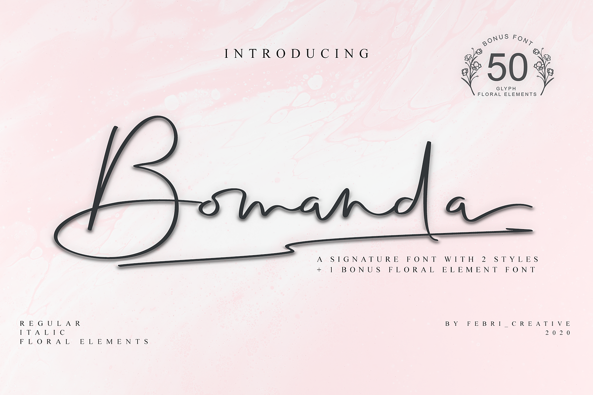 Bomanda Signature Font
