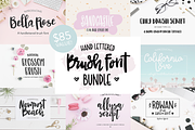70% OFF Hand Lettered Brush Font Set, a Script Font by Blush Font Co.
