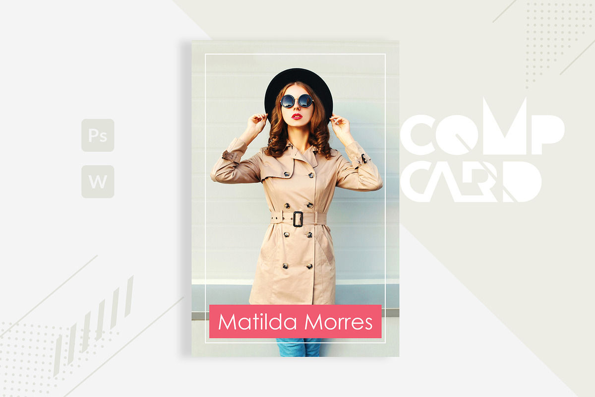 Actor Comp Card, a Card Template by TemplatesForest