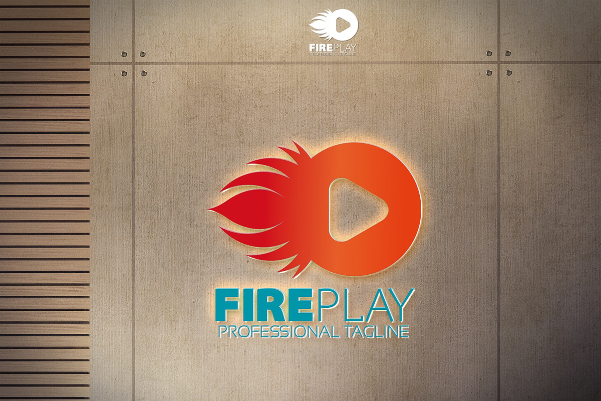 Fire Play Logo, a Branding & Logo Template by essegraphic