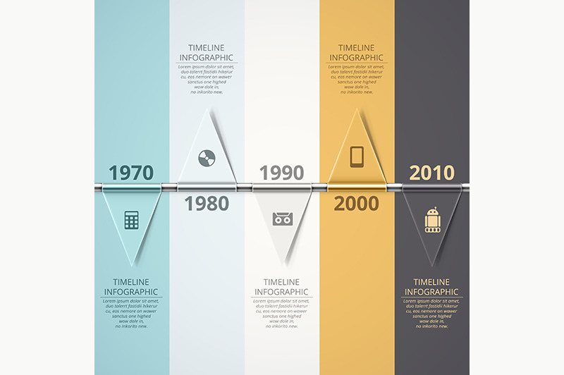 Timeline Infographic, a Templates & Theme by Elymas | Creative Market