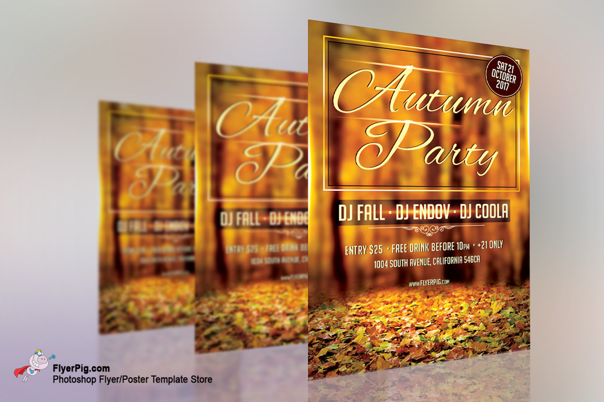 Fall Flyer Template, a Flyer Template by FlyerPig