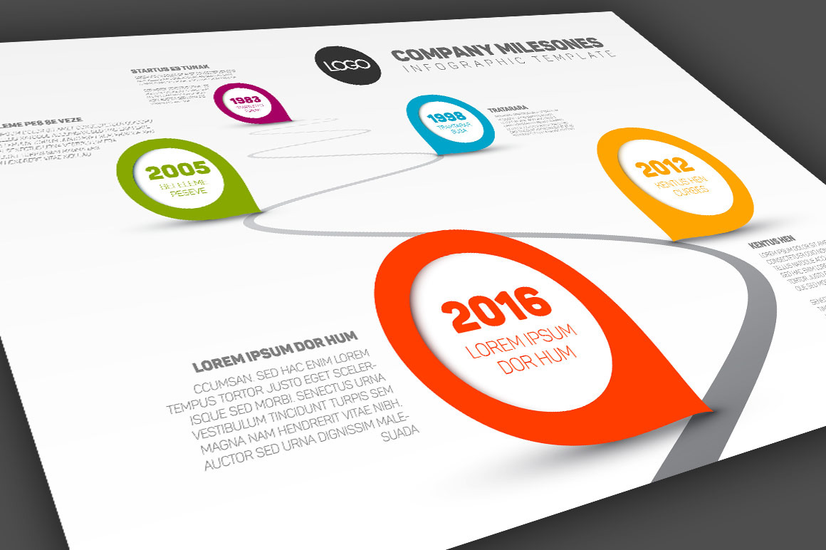 Vector Timeline Template, a Presentation Template by Orson