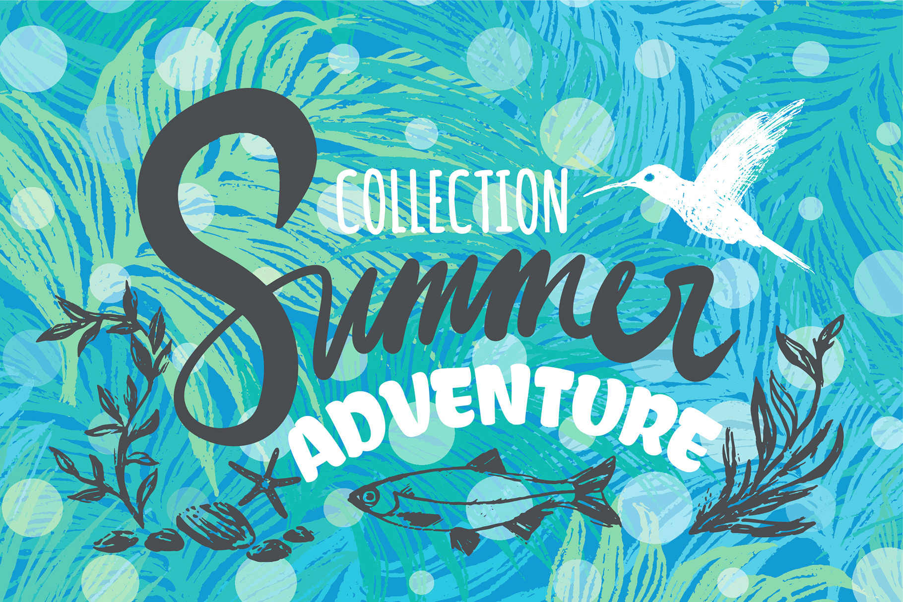 Summer Adventure Patterns&Elements, a Pattern Graphic by MarynArts