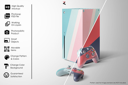 PS3 SLIM Controller-Console Mock-up | Product Mockups ~ Creative Market