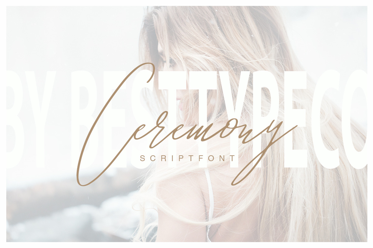 Ceremony, a Script Font by Besttypeco