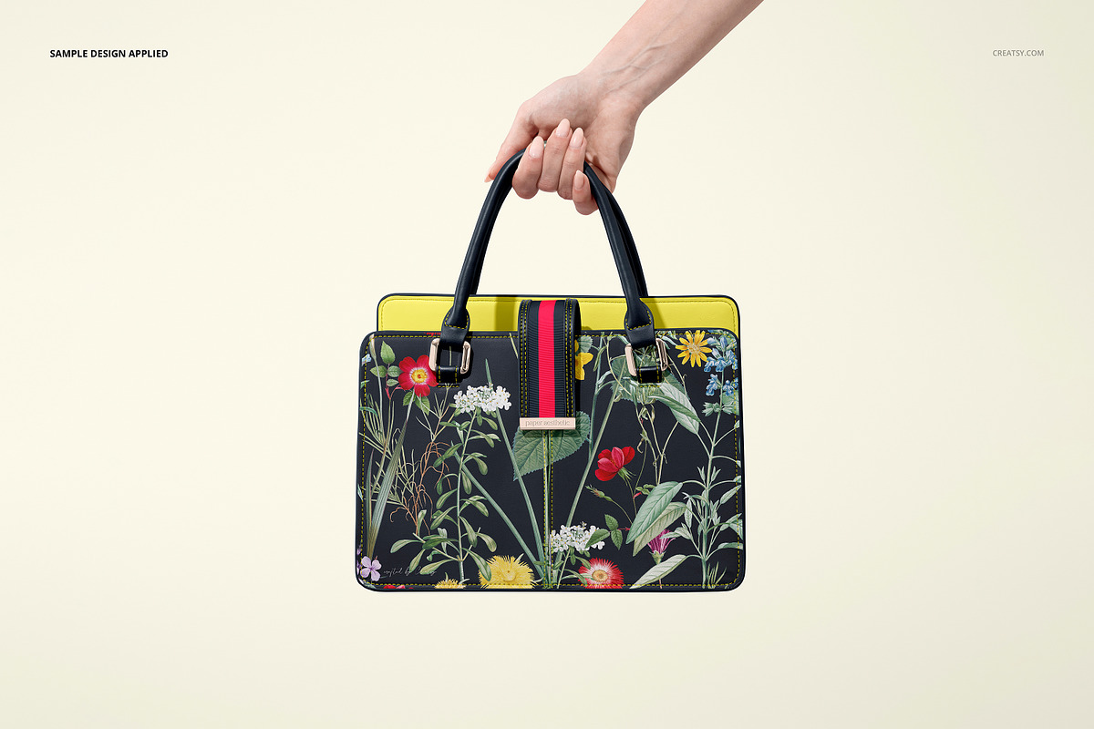 Leather Handbag Mockup Set, a Product Mockup by creatsy5