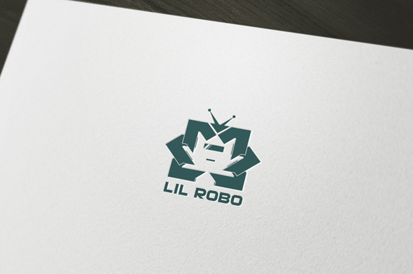Little Robot Logo Template, a Branding & Logo Template by felicidads