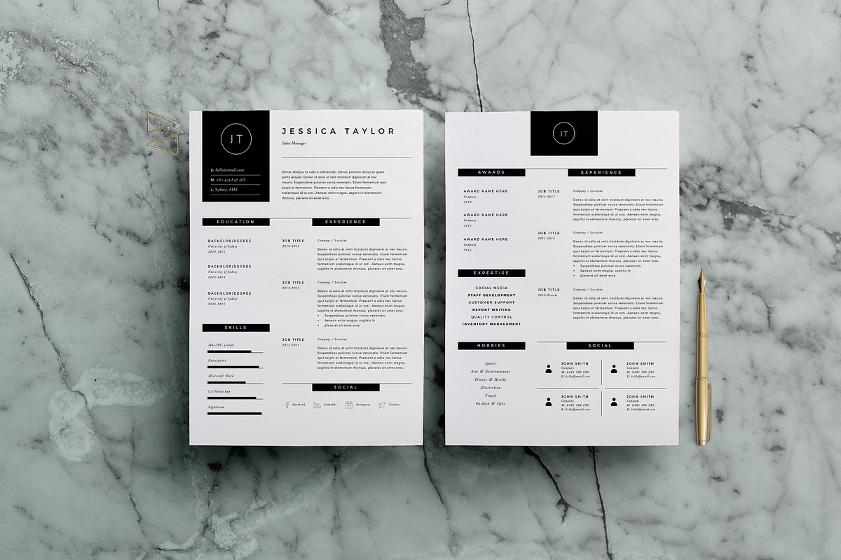 Resume Template 3 Page | CV Template, a Resume Template by The Template ...