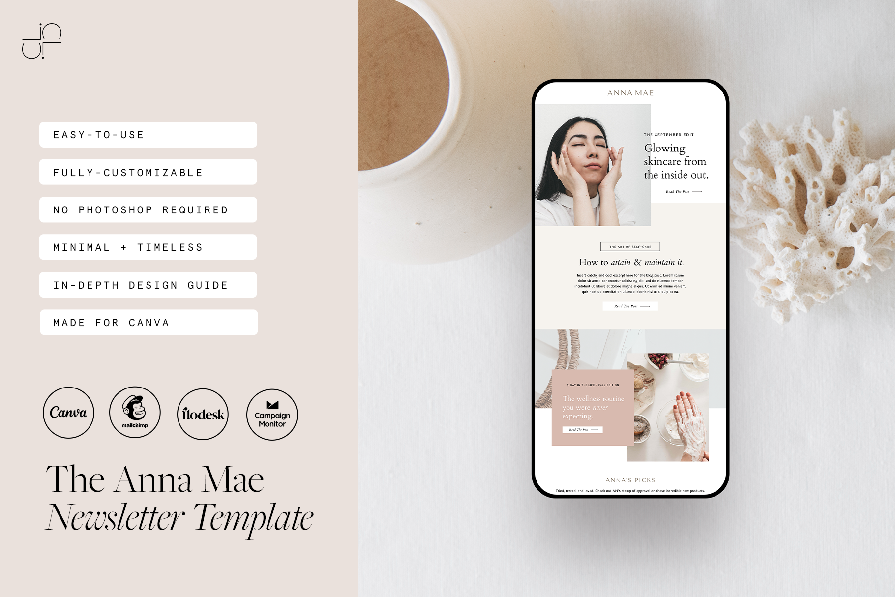 Beautiful Mailchimp Email Template, an Email Template by Chloe Leonard ...