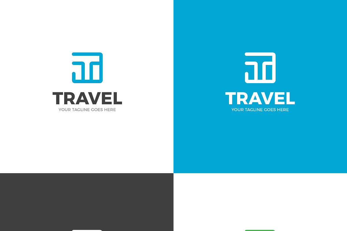 Travel T Logo Template, a Branding & Logo Template by GenerousArt