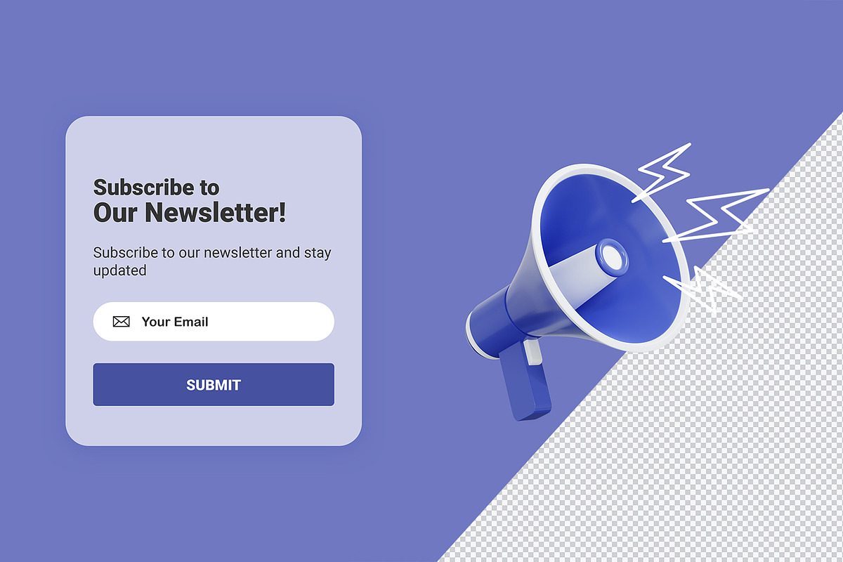 Subscribe to Newsletter UI Design, an Email Template by accogliente