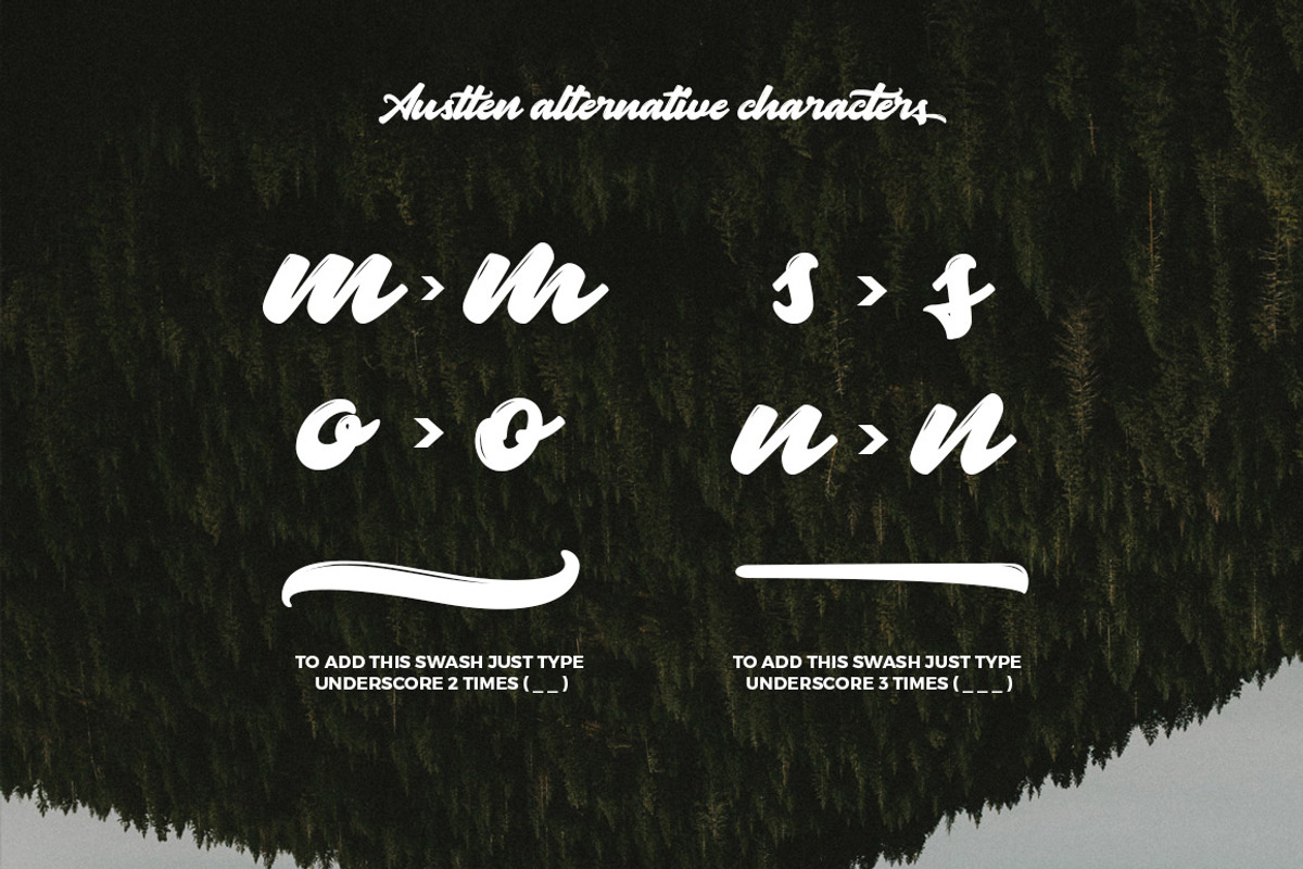 Austten Script, a Script Font by Wacaksara Co.
