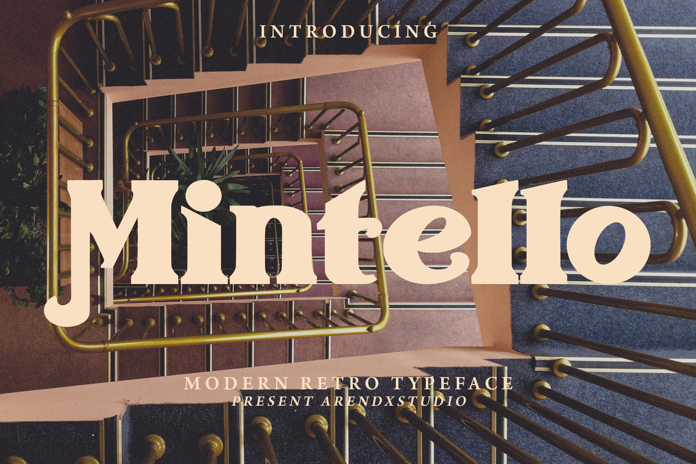 Mintello - Modern Retro Typeface, a Handwritten Font by Arendxstudio