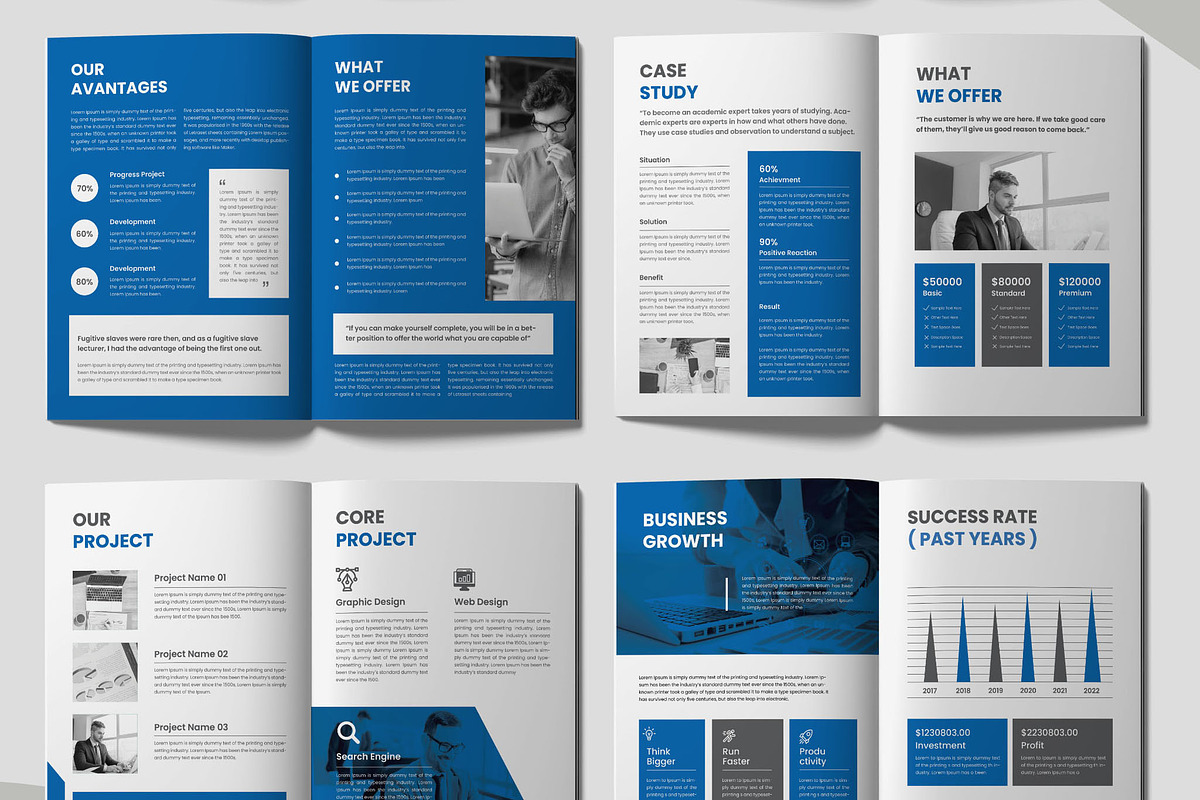 Bifold Brochure Layout, a Brochure Template by MightyDesign
