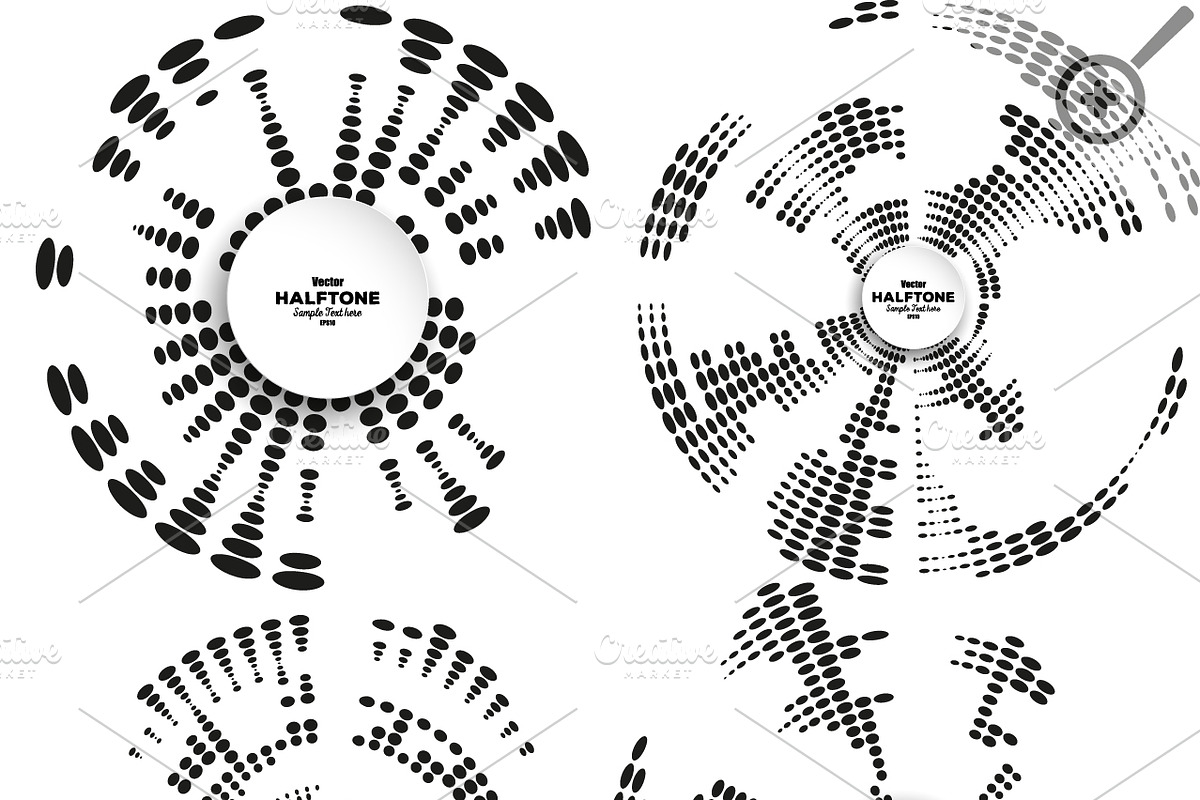 Circle vector elements, a Decorative Illustration by VectorShop