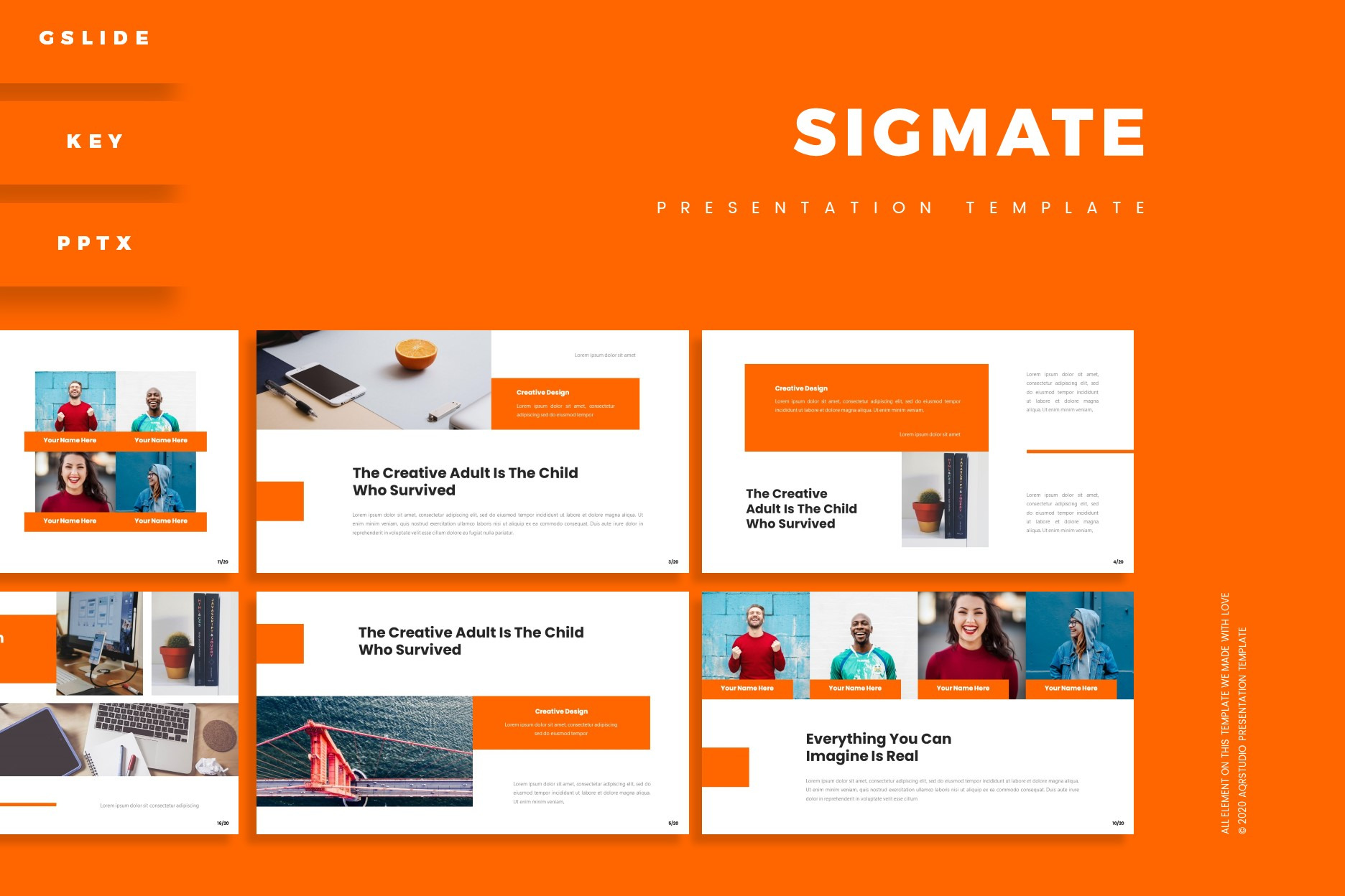Sigmate - Presentation Template, a Presentation Template by AQR Studio