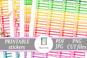 Printable Rainbow Planner Stickers