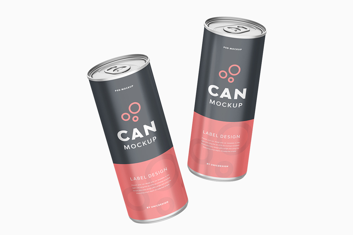 Can Mockup, a Mockup by UnicDesign