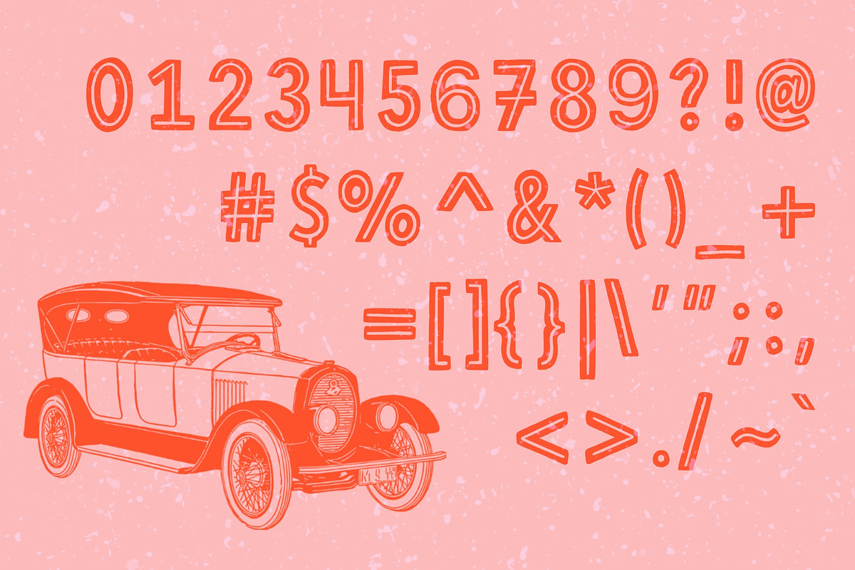 Road Trip Hand Lettered Font