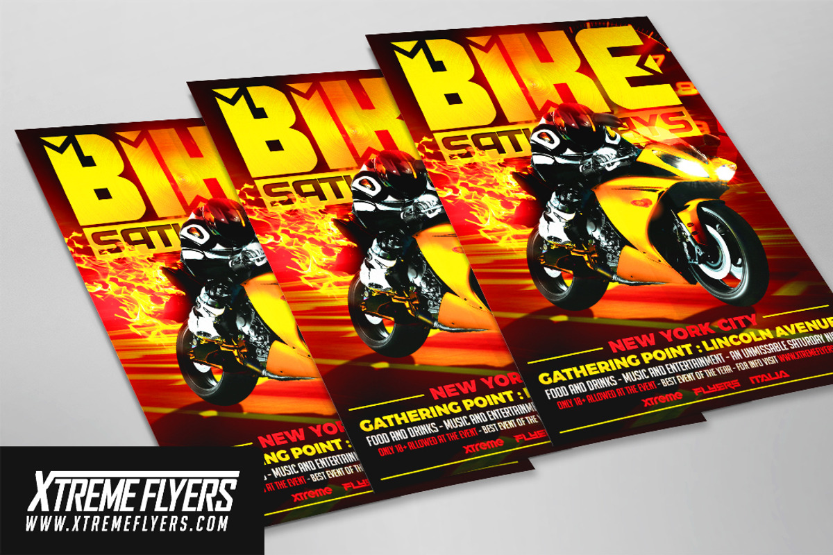 Bike Night Flyer Template, a Flyer Template by XtremeFlyers