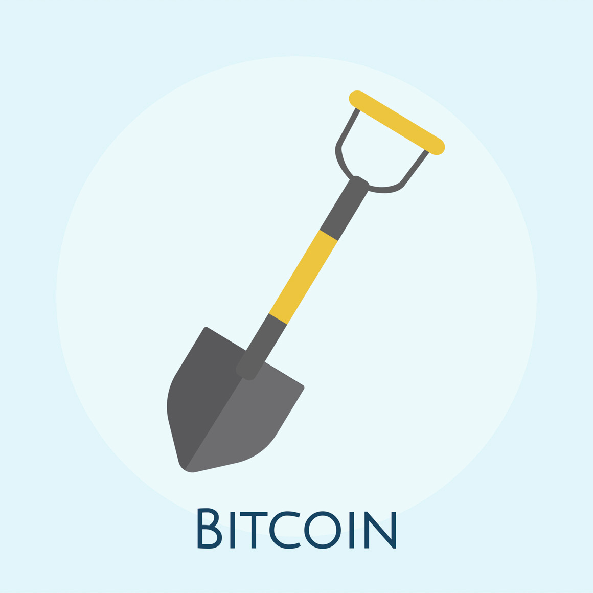 Illustration of bit coin mining | Finance Illustrations ~ Creative Market