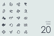 Wind icons, an Icon by Palau | Creative Market
