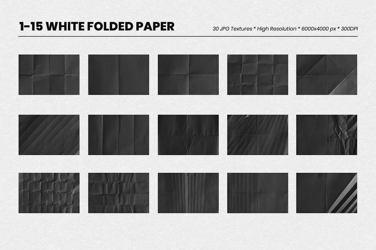 Folded Paper Textures Pack, a Texture Graphic by Gravito