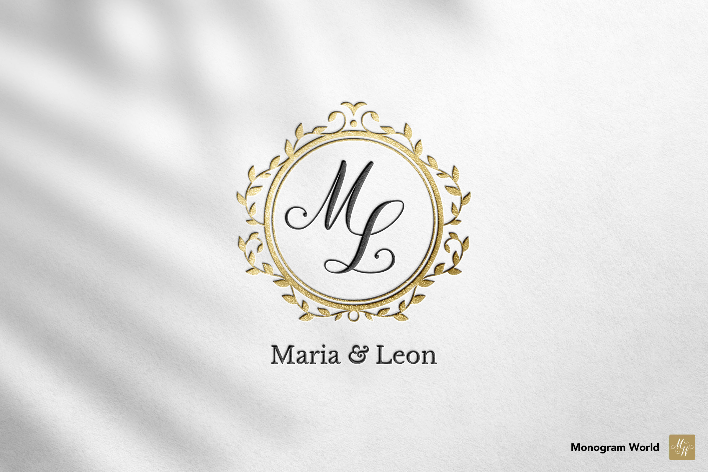 Wedding Monogram ML, a Branding & Logo Template by Monogram World