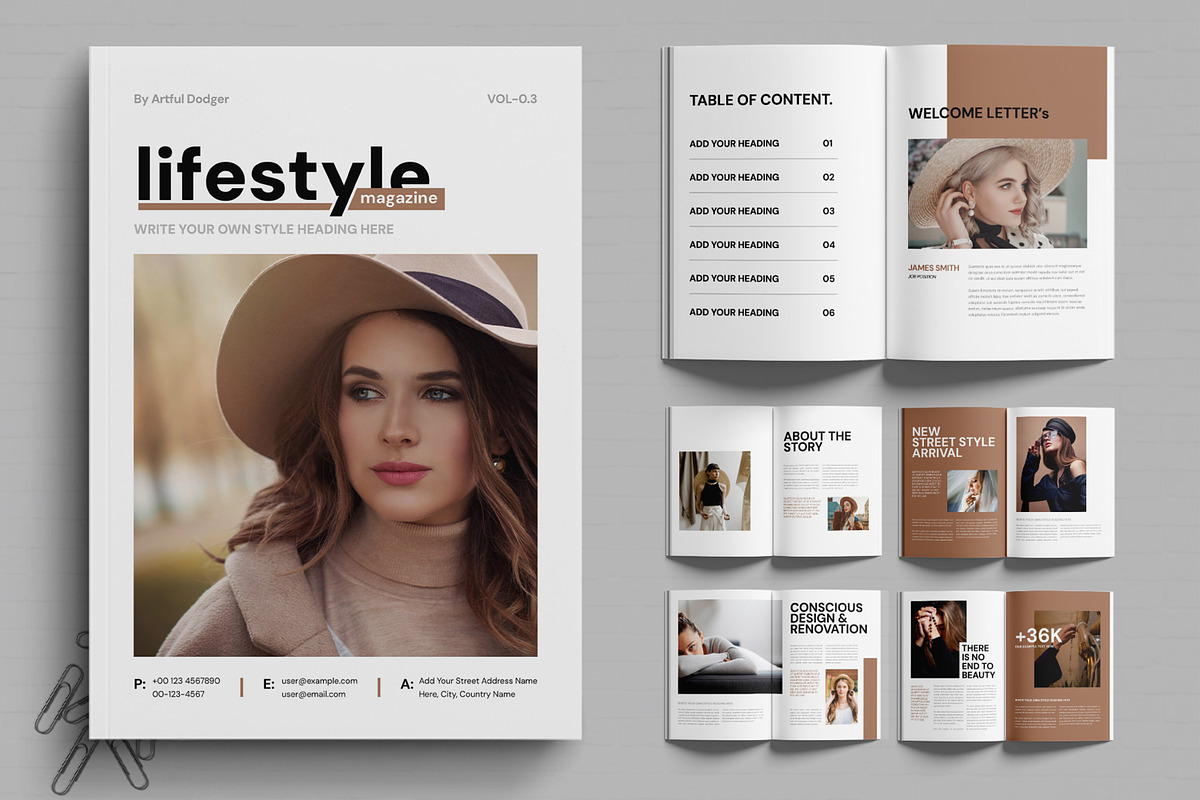 Modern Lifestyle Magazine Template