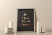 3x4 Frame Artwork Mockup, a Print Template by professorinc